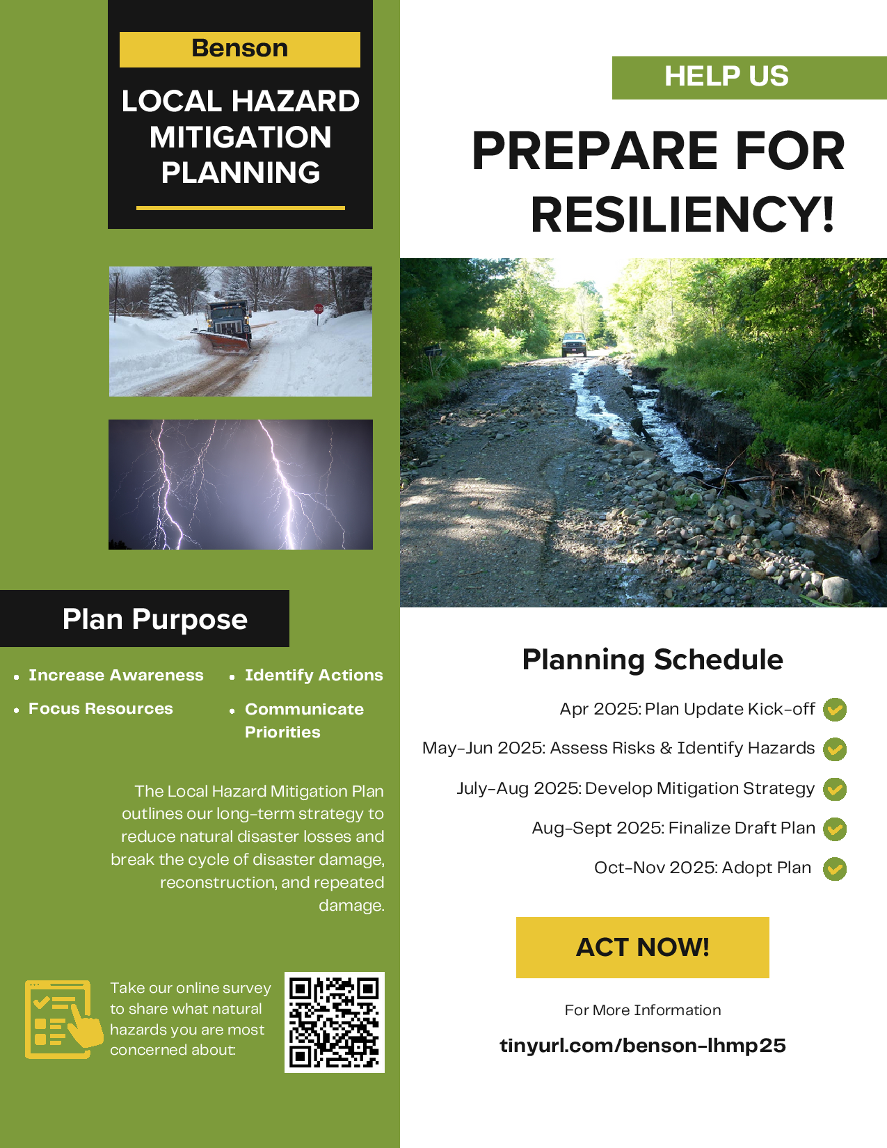 Local Hazard Mitigation Plan Survey - bensonvermont.gov